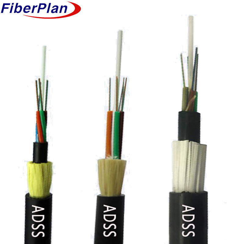 Yüksek Performanslı Çift Kablolu ADSS Fiber Optic Kablosu
